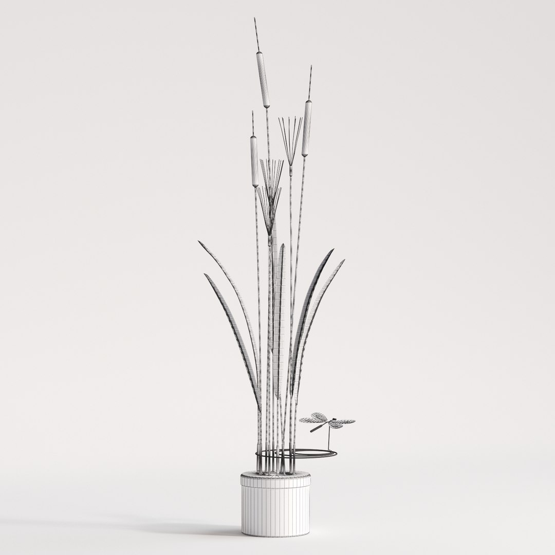 3D curtis jere cattails floor lamp - TurboSquid 1606412