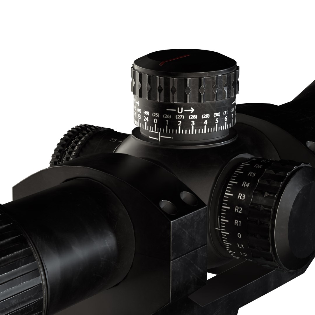 3D Low Poly Sniper Scope Game Ready Model - TurboSquid 2408500