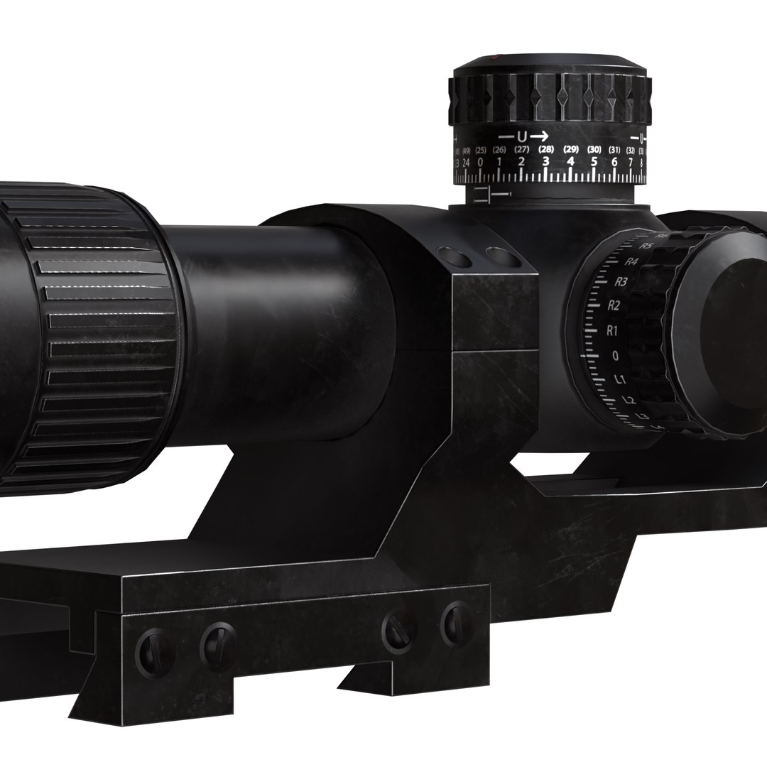 3D Low Poly Sniper Scope Game Ready Model - TurboSquid 2408500