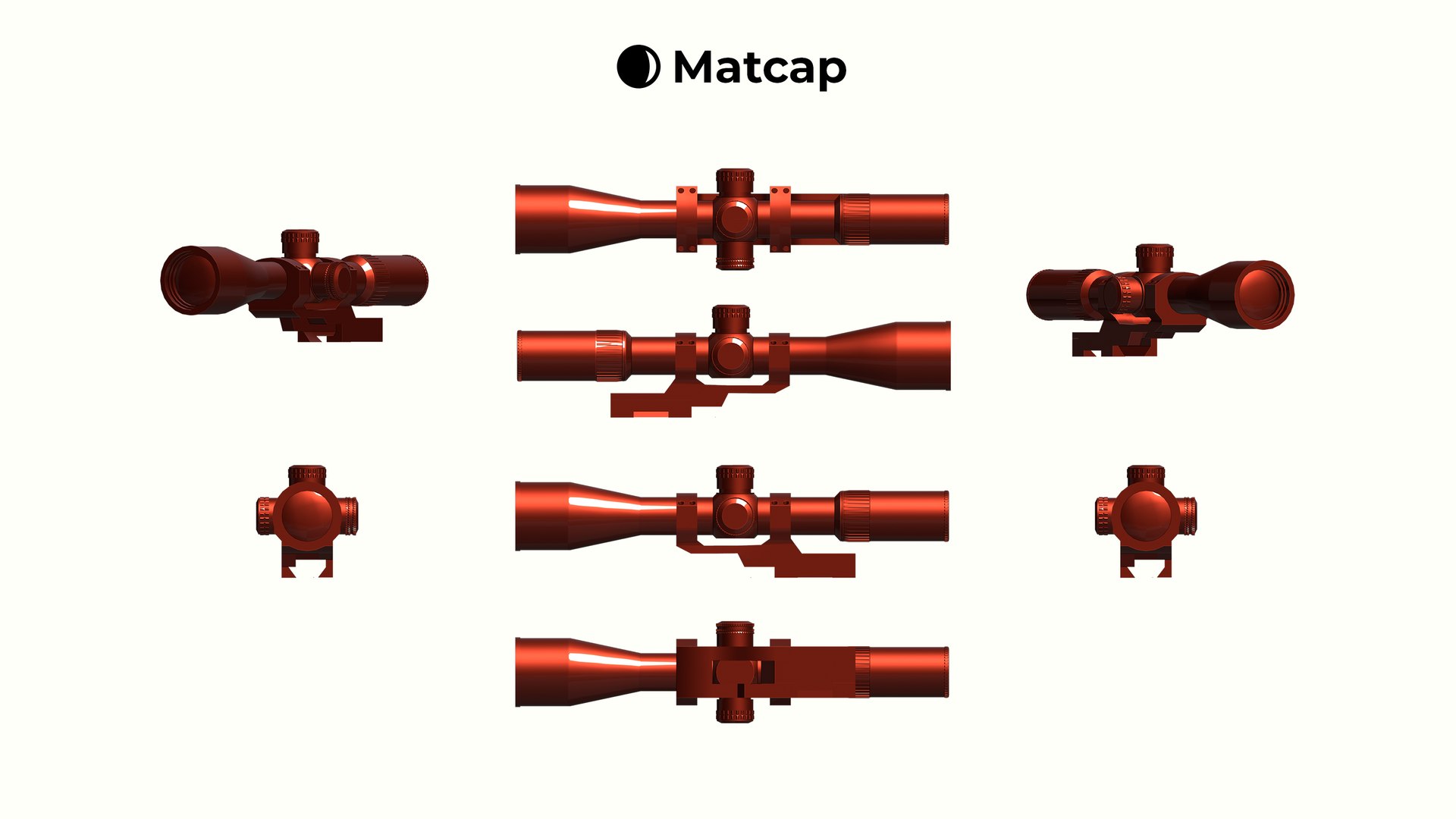 3D Low Poly Sniper Scope Game Ready Model - TurboSquid 2408500