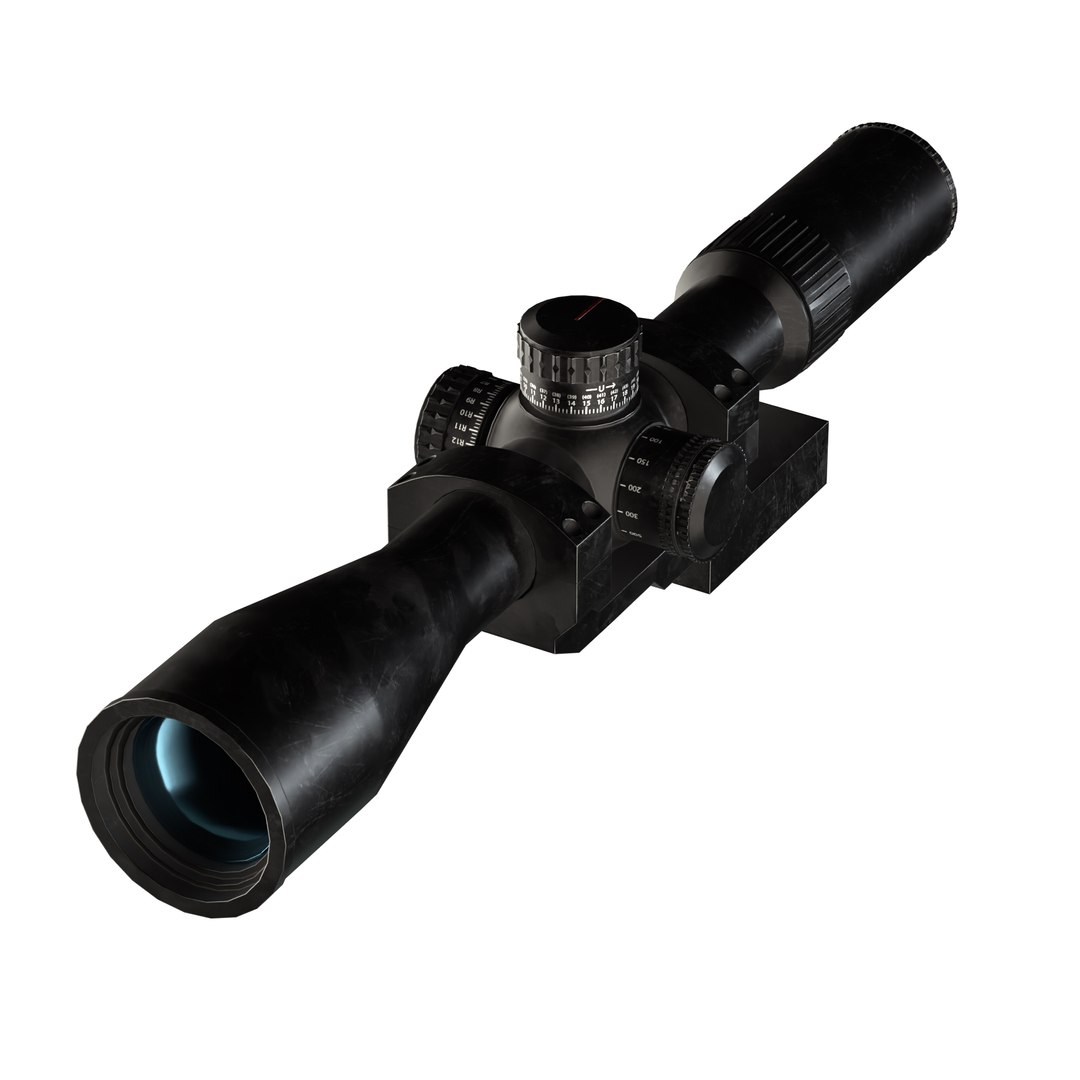 3D Low Poly Sniper Scope Game Ready Model - TurboSquid 2408500