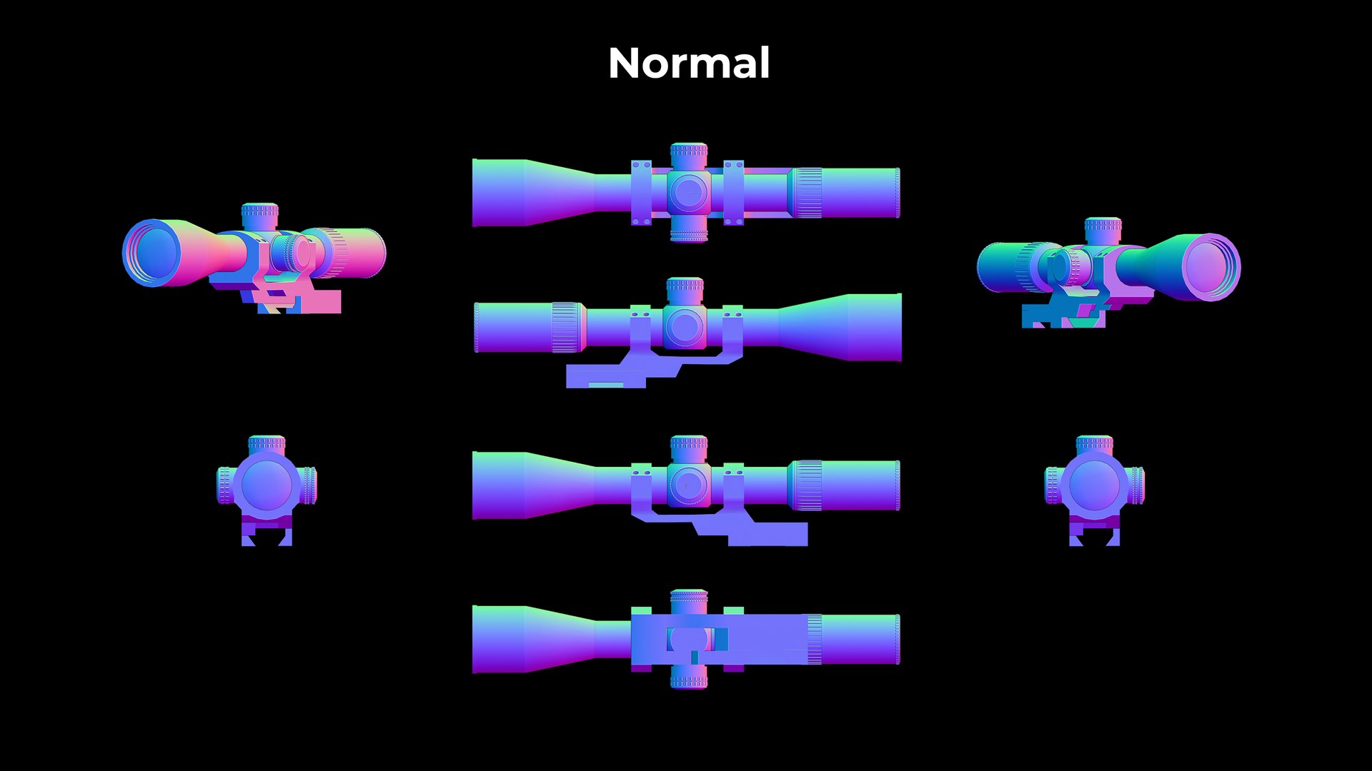 3D Low Poly Sniper Scope Game Ready Model - TurboSquid 2408500