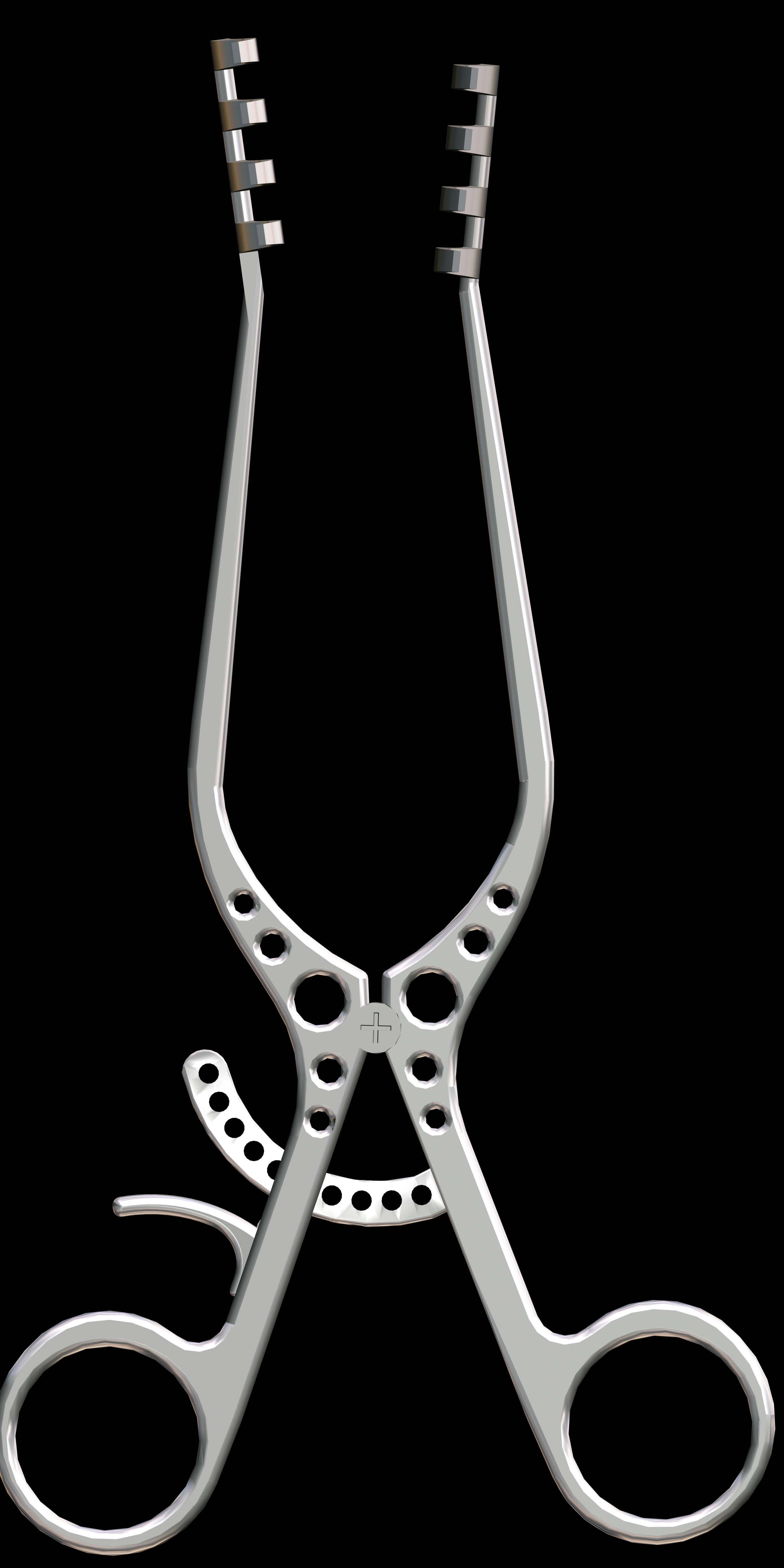 surgical instrument rake retractor 3d model