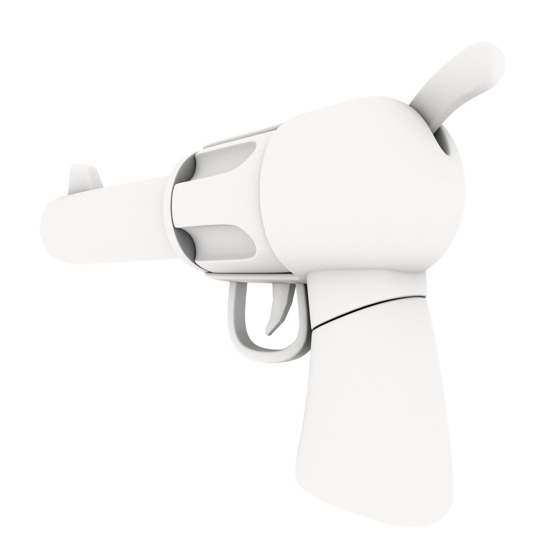 3D Model Cartoon Revolver - TurboSquid 1841352