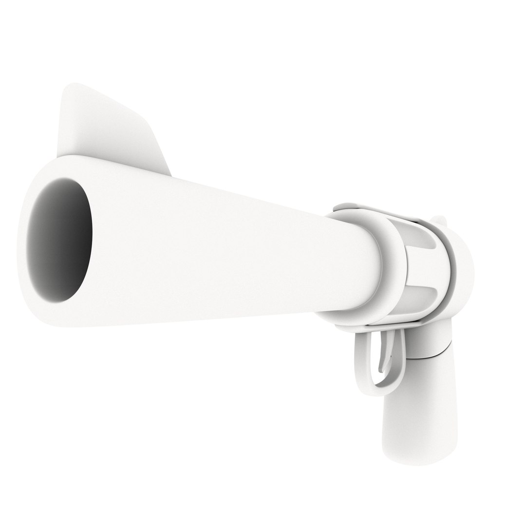 3D Model Cartoon Revolver - TurboSquid 1841352