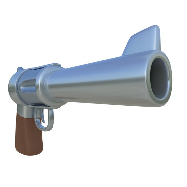 3D model Cartoon Revolver - TurboSquid 1841352