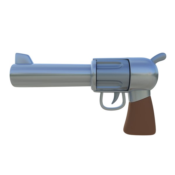 3D model Cartoon Revolver - TurboSquid 1841352