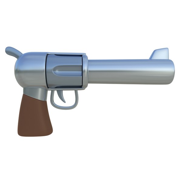 3D model Cartoon Revolver - TurboSquid 1841352