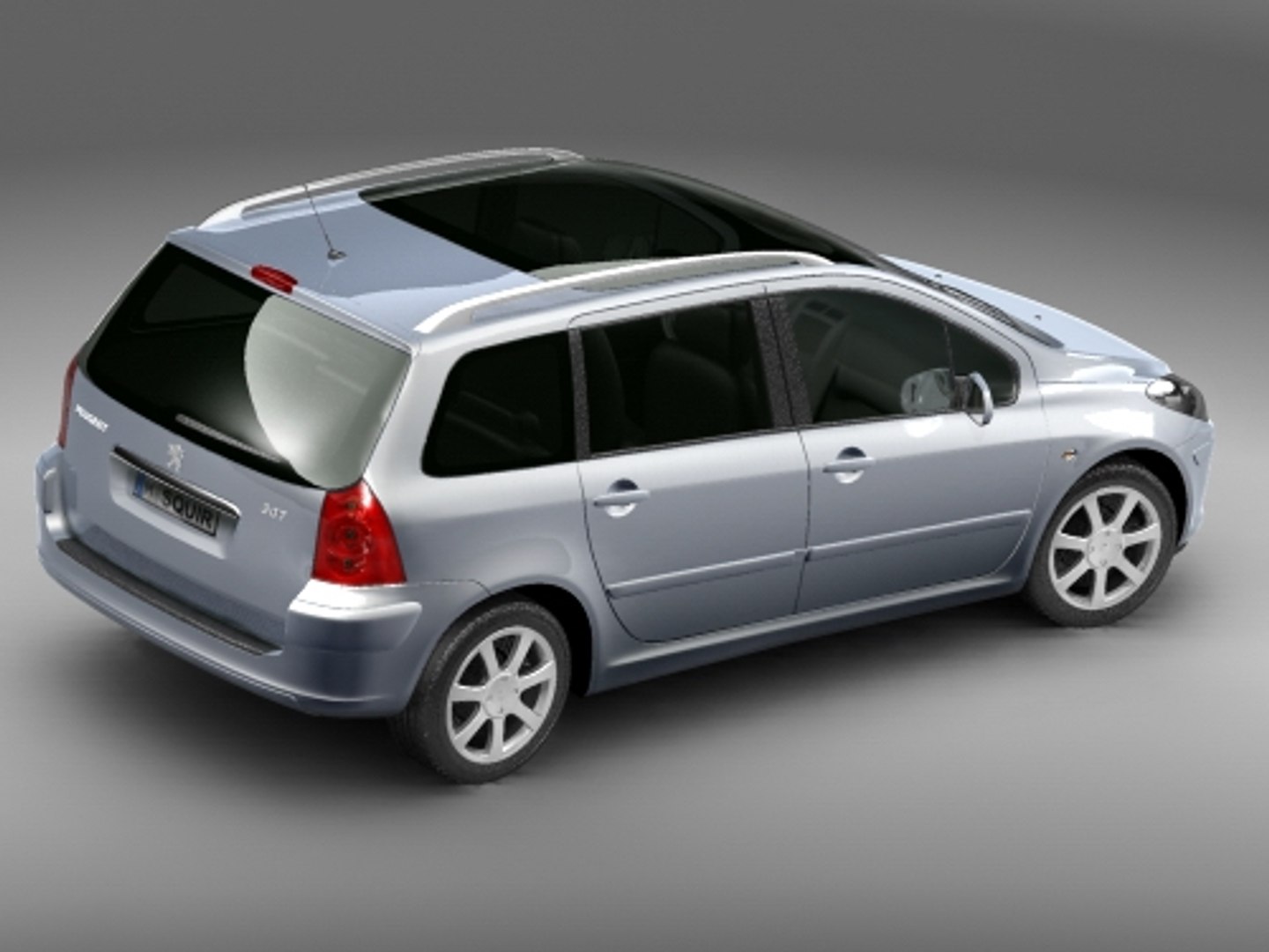 3d Peugeot 307 Estate Model