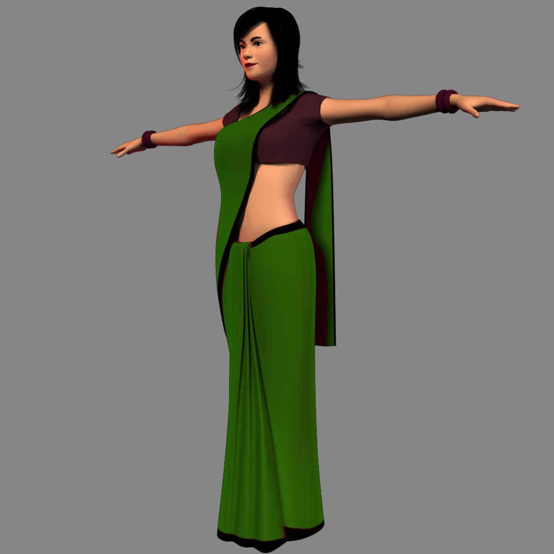 Indian Girl 3D Model - TurboSquid 1230838