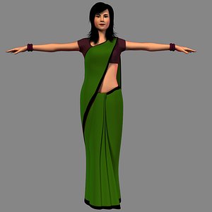 3D Saree Models | TurboSquid