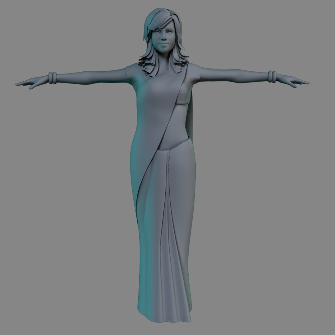 Indian Girl 3D Model - TurboSquid 1230838