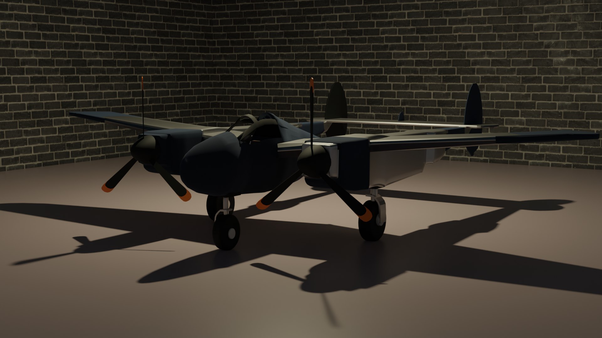 Lockheed p38 lightning ww2 airplane 3D model - TurboSquid 2069683