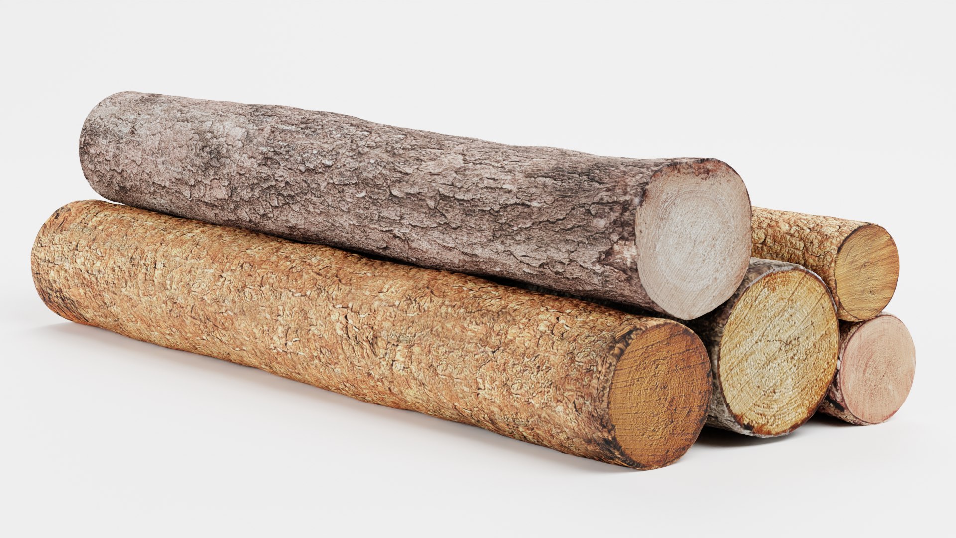 3D Model Tree Logs Set - TurboSquid 2173325