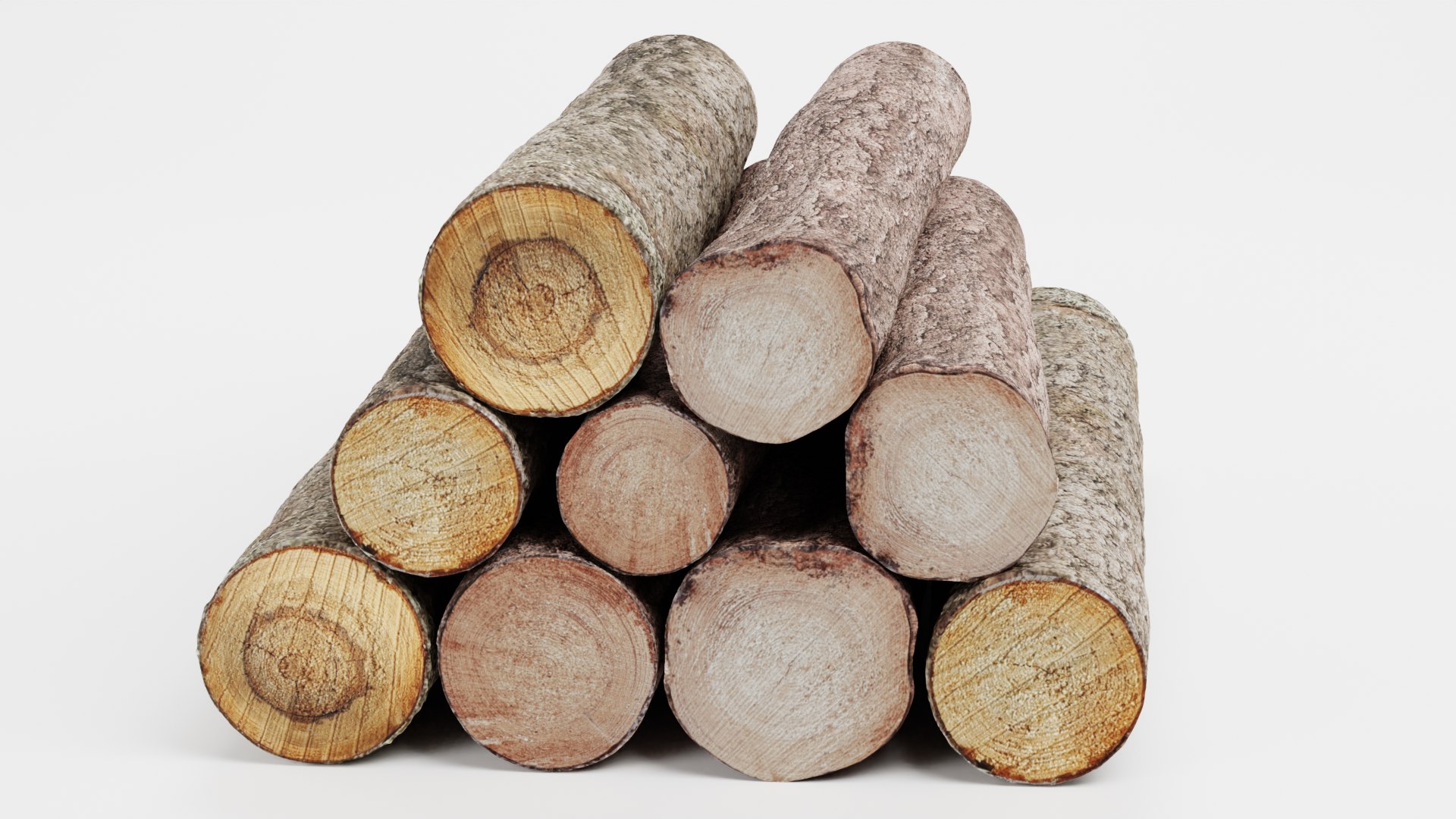 3D Model Tree Logs Set - TurboSquid 2173325