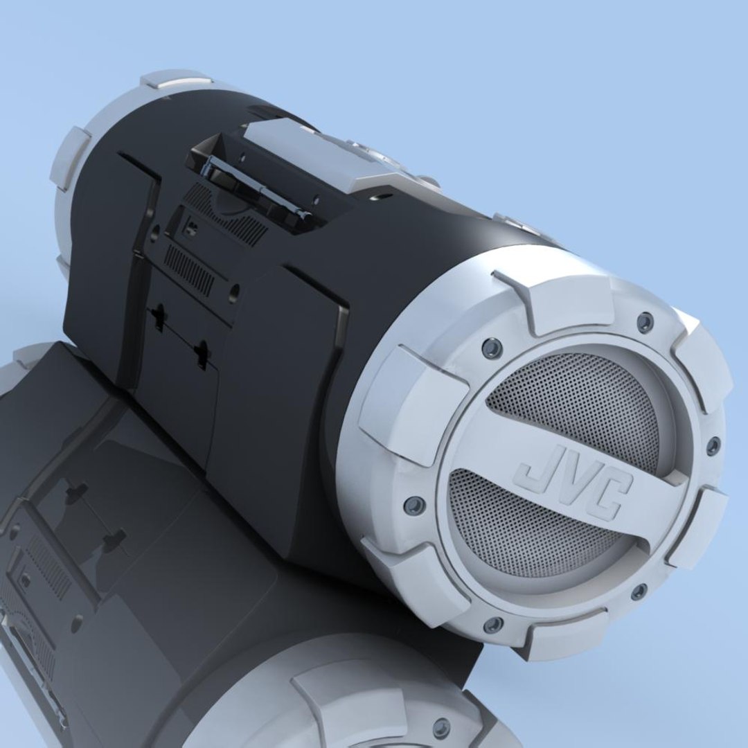 3d model of boombox jvc rv-nb50