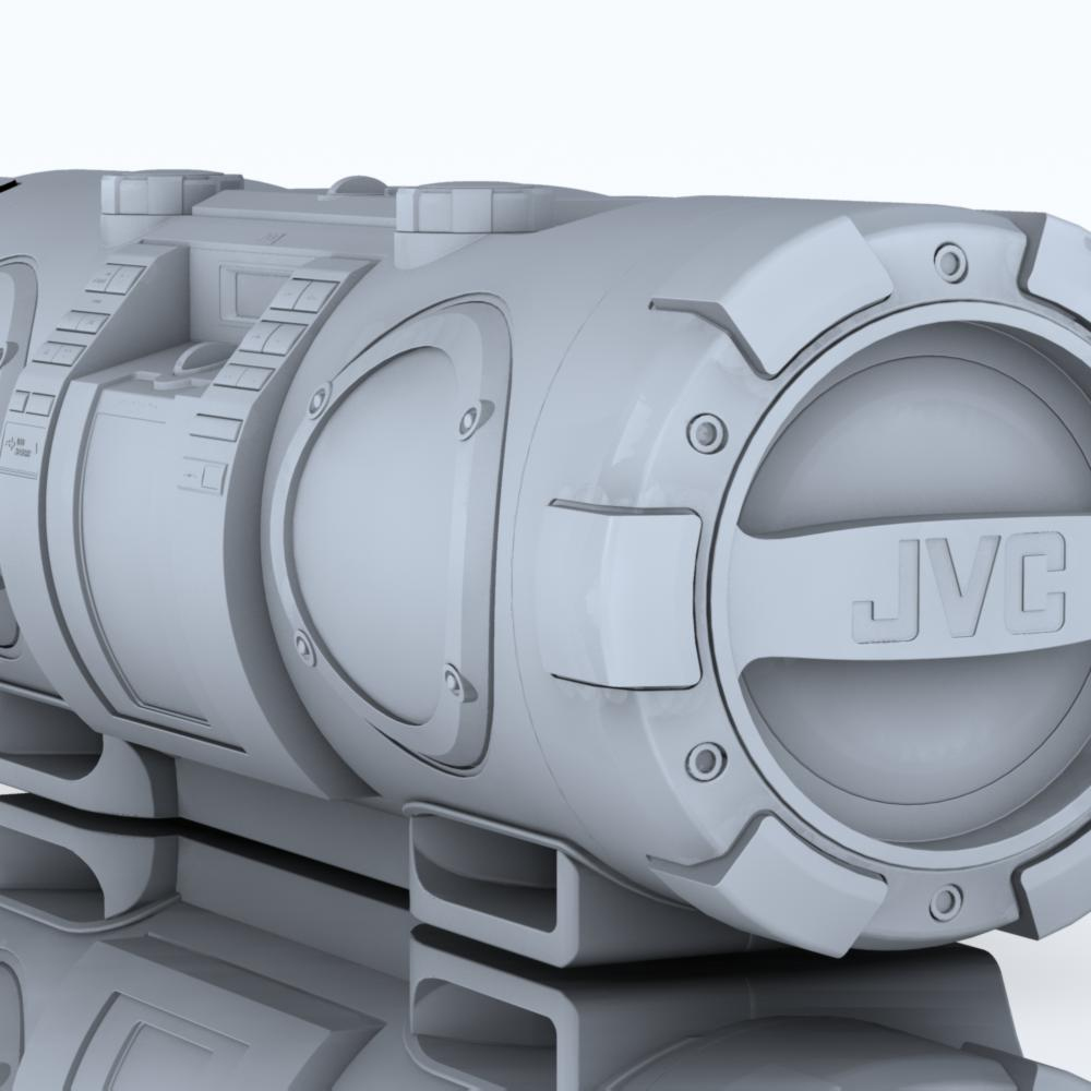 3d model of boombox jvc rv-nb50