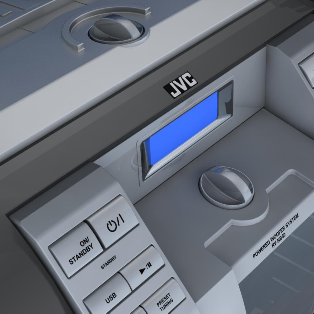 3d model of boombox jvc rv-nb50
