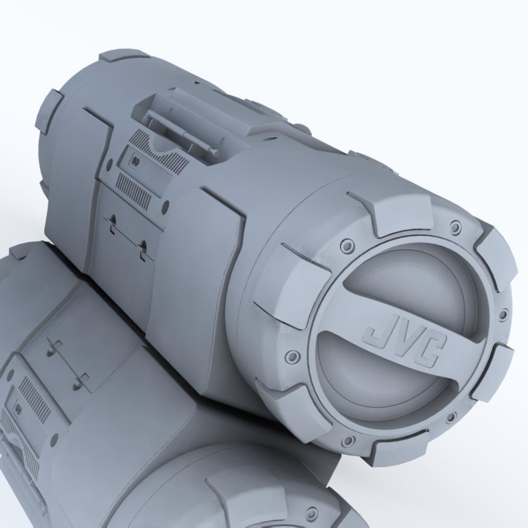 3d model of boombox jvc rv-nb50