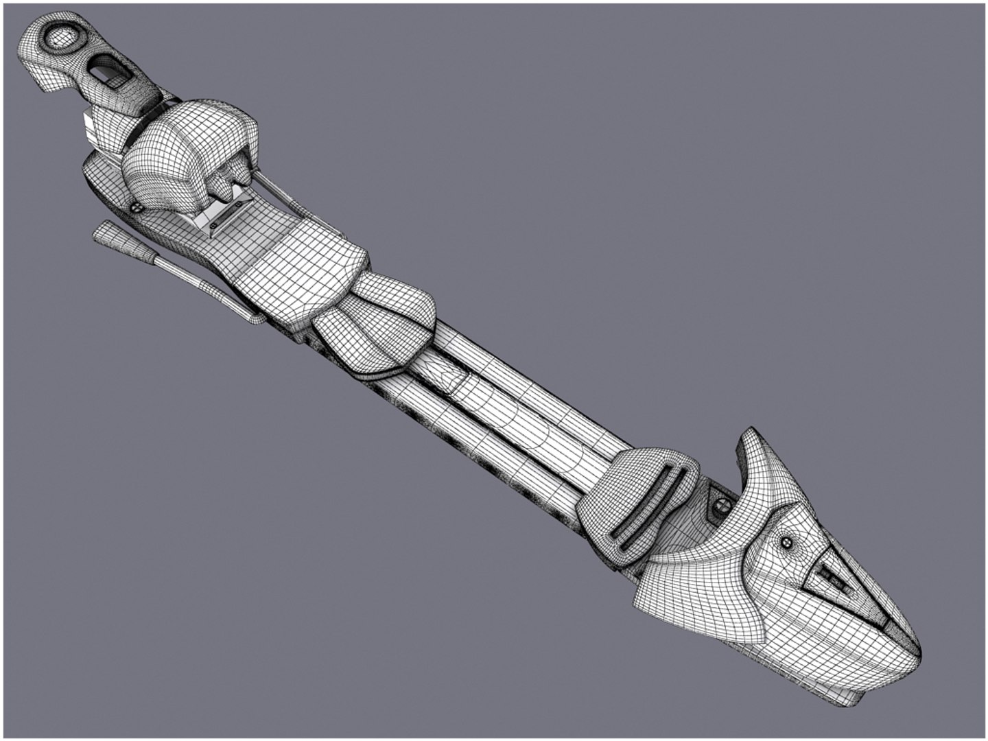 Ski Binding Mechanism 3d Model