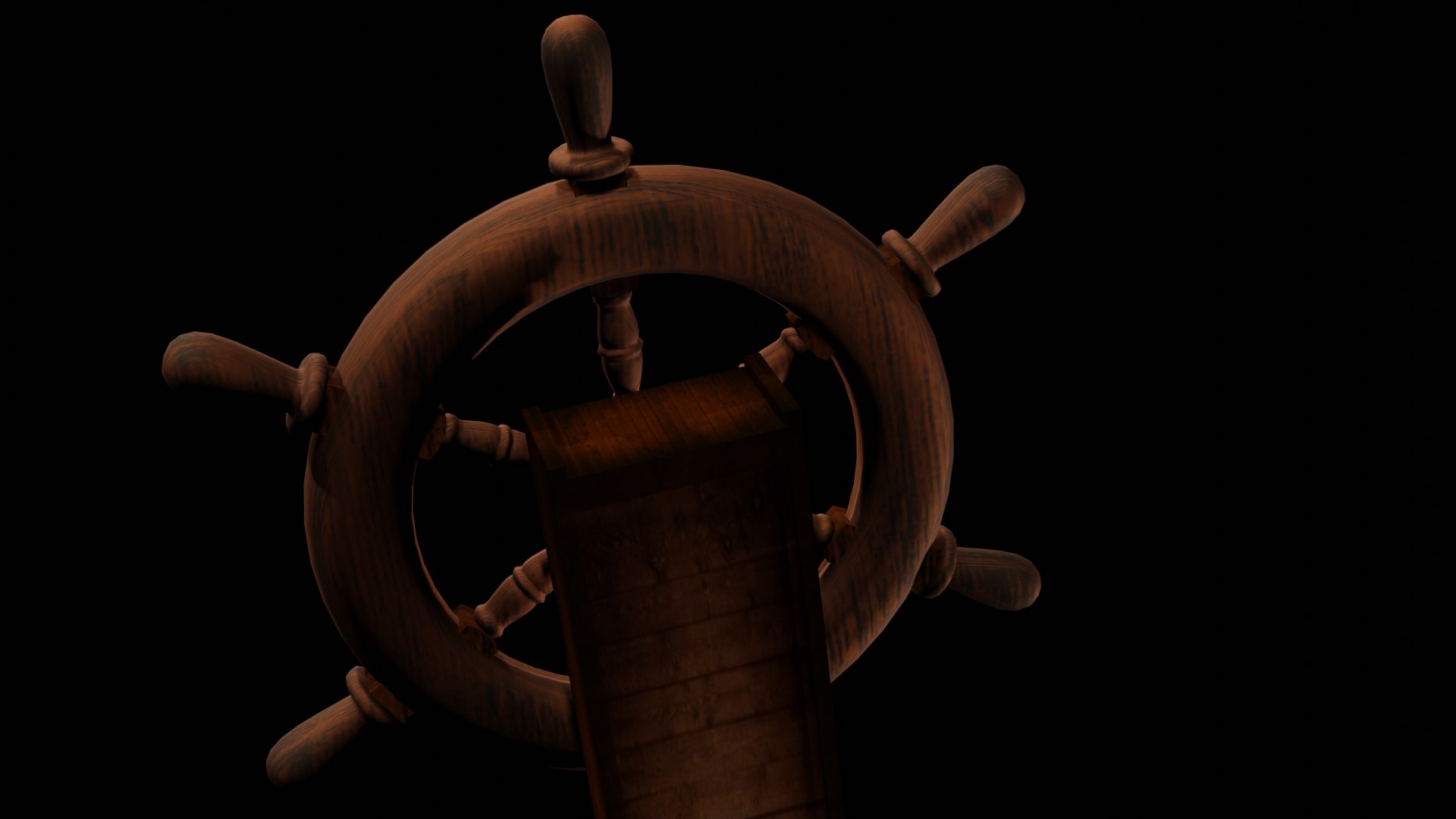 Simple Pirate Ship Rudder Model - TurboSquid 1900841