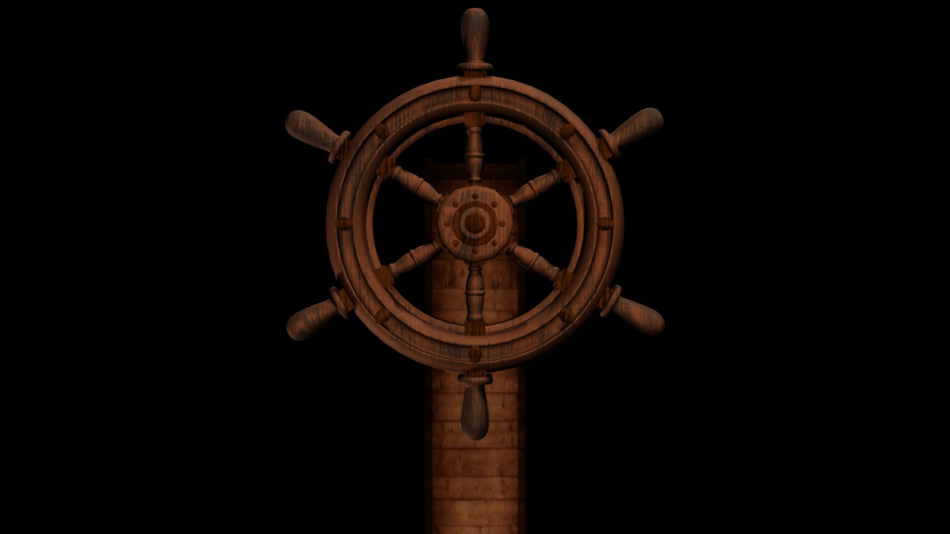 Simple Pirate Ship Rudder Model - TurboSquid 1900841