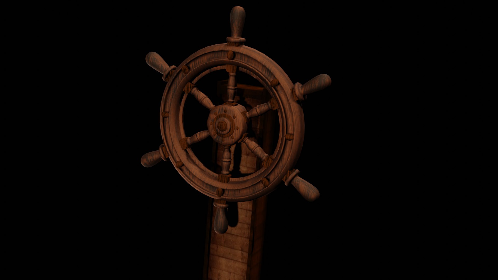 Simple Pirate Ship Rudder Model - TurboSquid 1900841