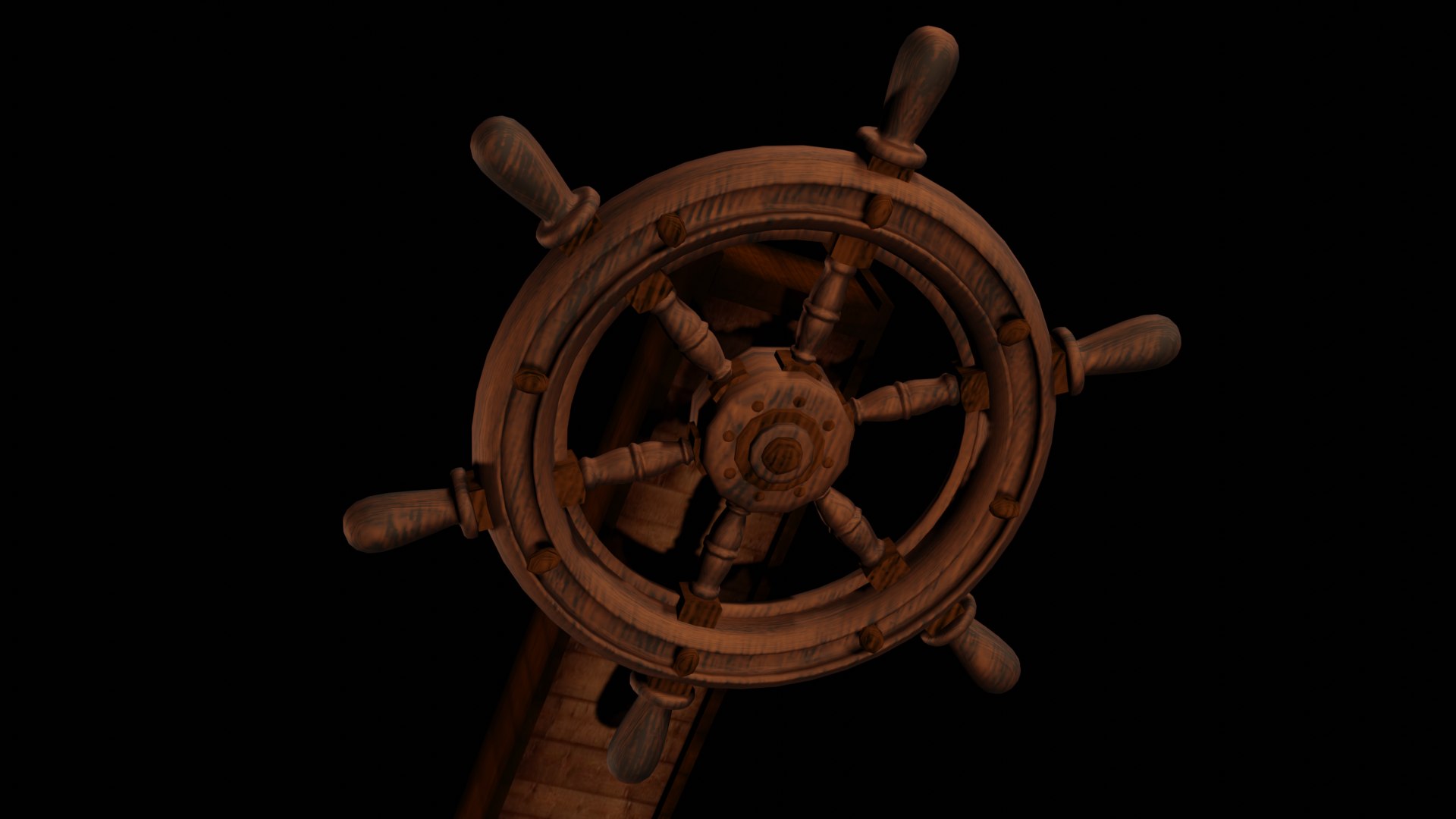 Simple Pirate Ship Rudder Model - TurboSquid 1900841