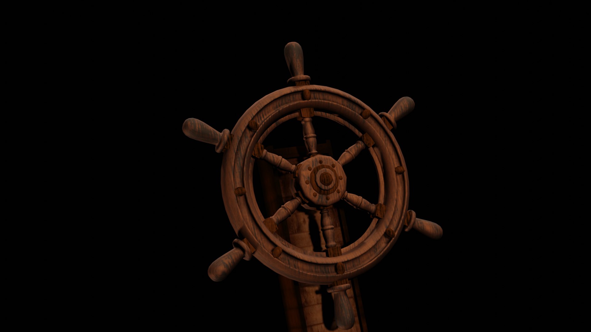 Simple Pirate Ship Rudder Model - TurboSquid 1900841