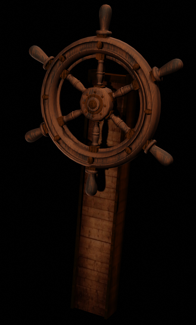 Simple pirate ship rudder model - TurboSquid 1900841