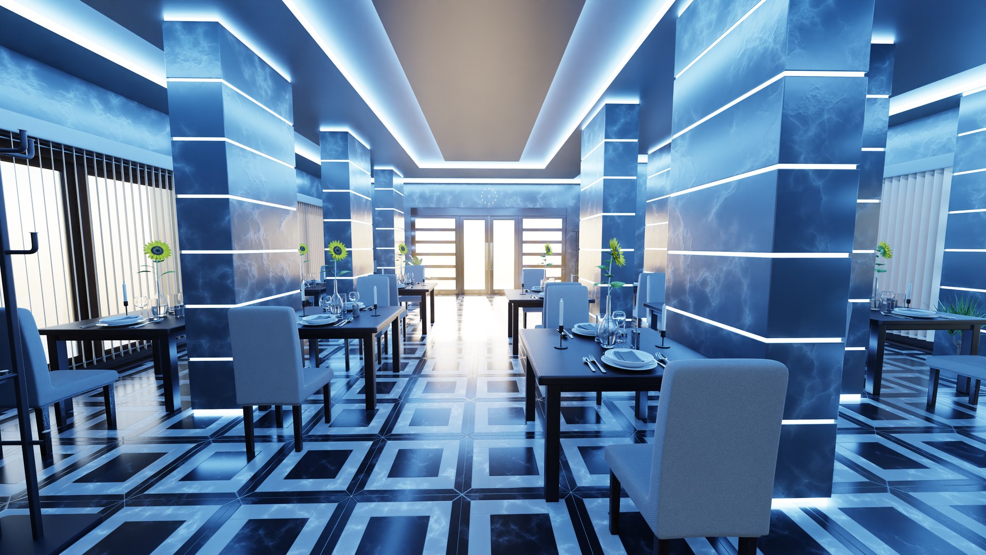 Restaurant Diner 3D Model - TurboSquid 1978025