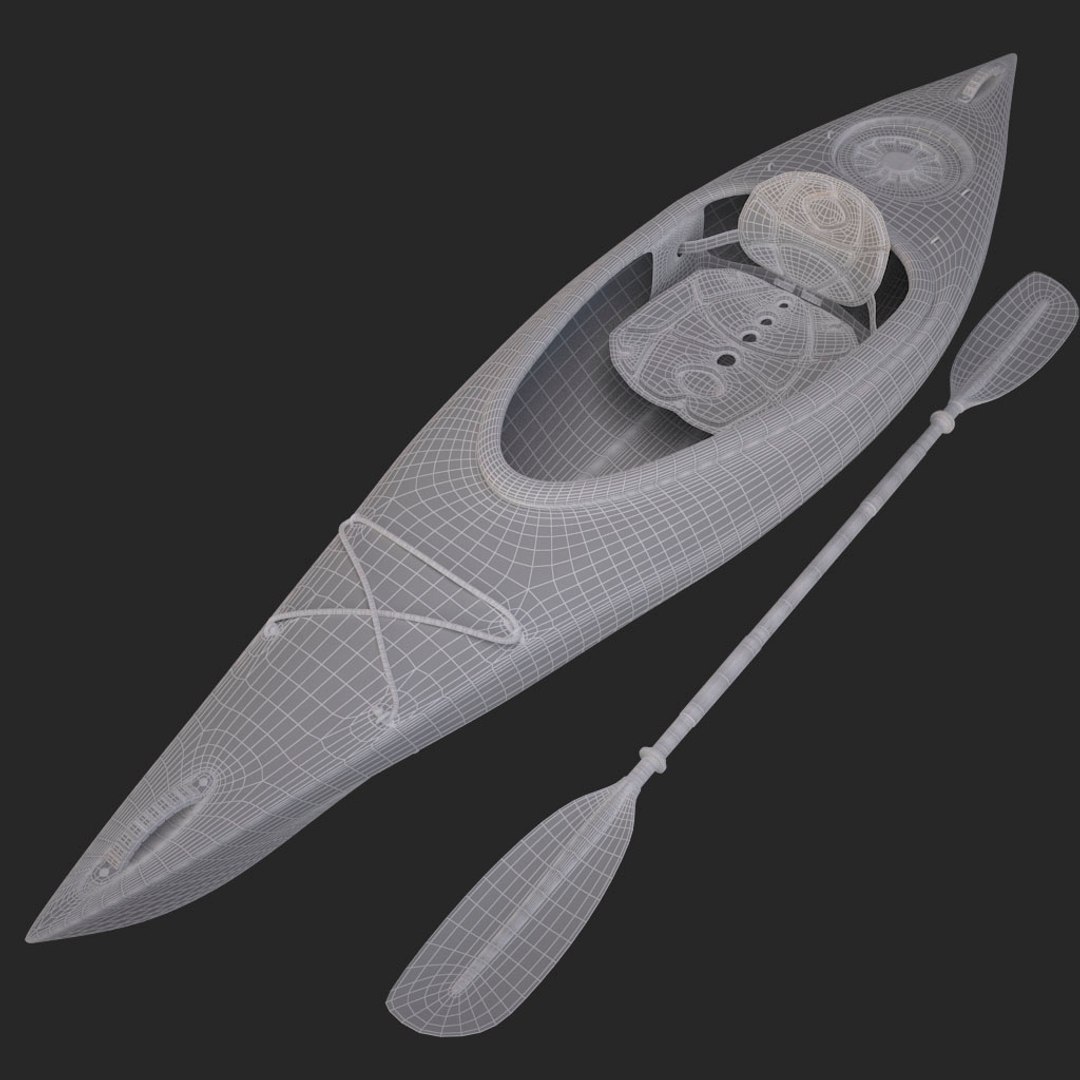3d model kayak perception v2