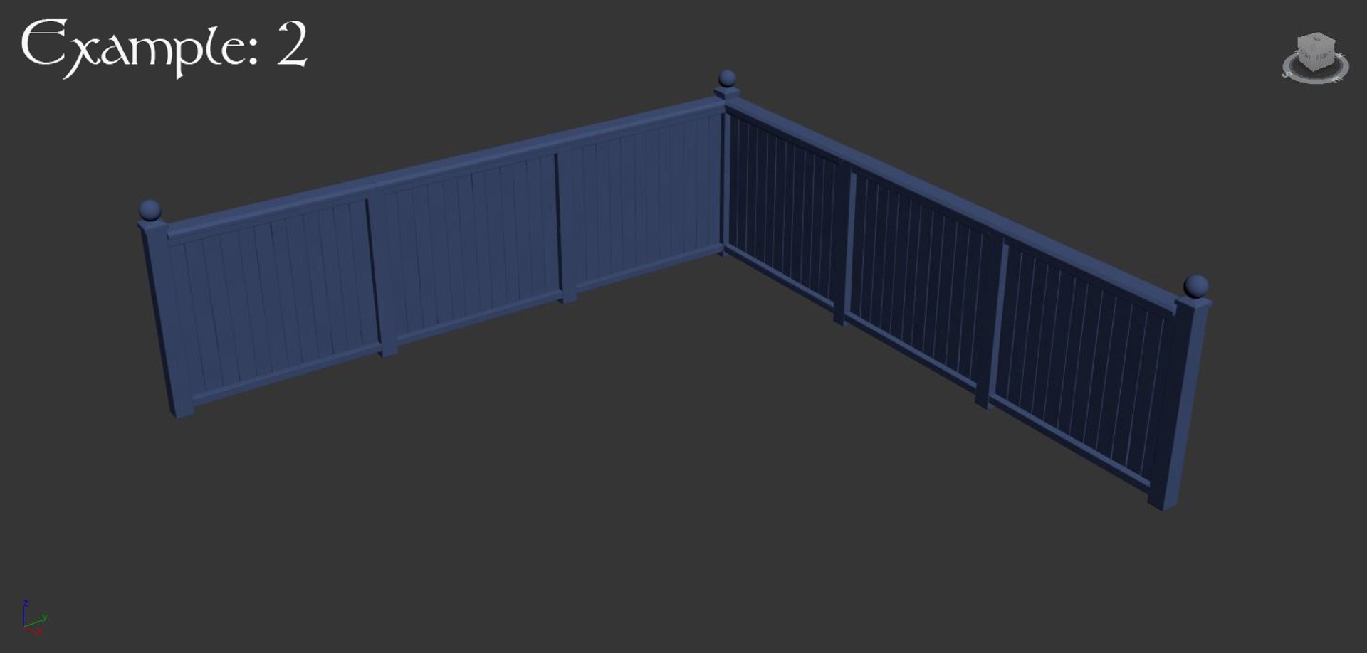 3D Traditional Walnut Fence - TurboSquid 1901556