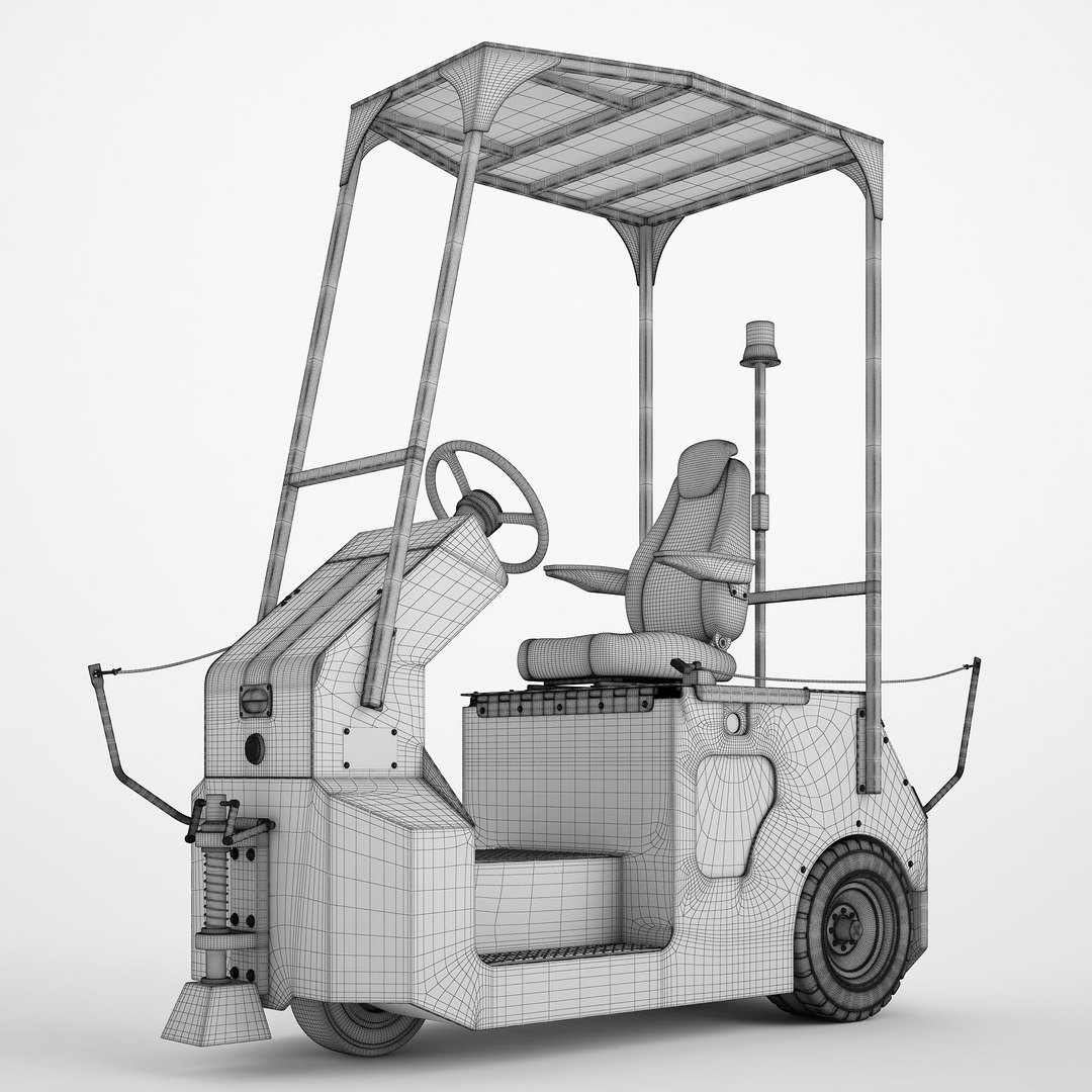 3D Electric Industrial Tugger 04 - TurboSquid 1732800