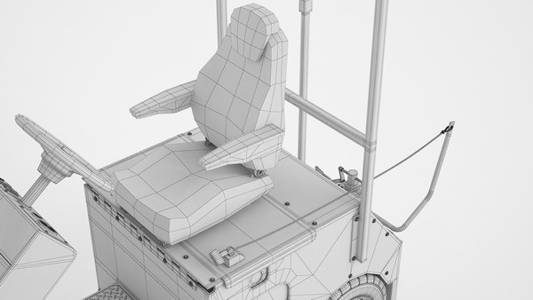 3D Electric Industrial Tugger 04 - TurboSquid 1732800
