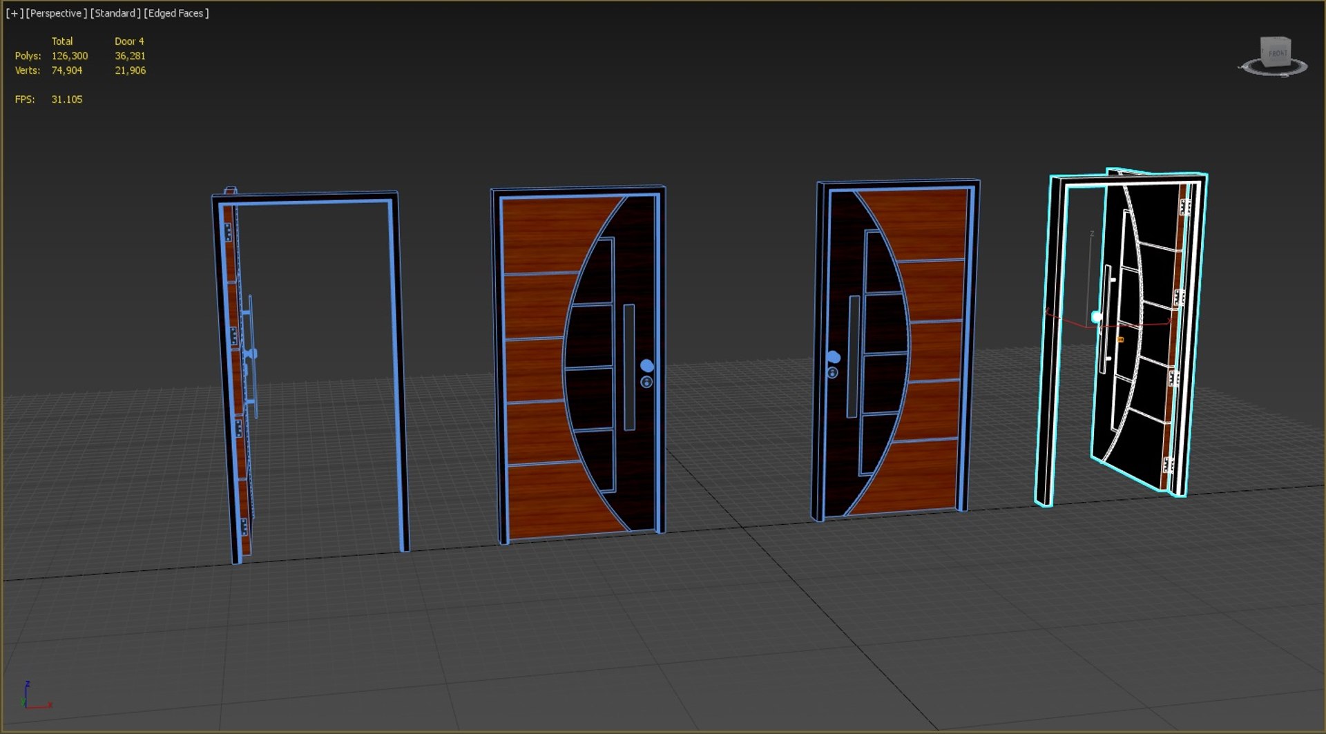 Door Design 65 3D Model - TurboSquid 2213911