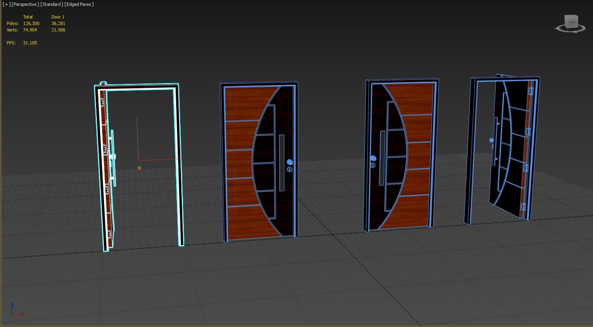 Door Design 65 3D Model - TurboSquid 2213911