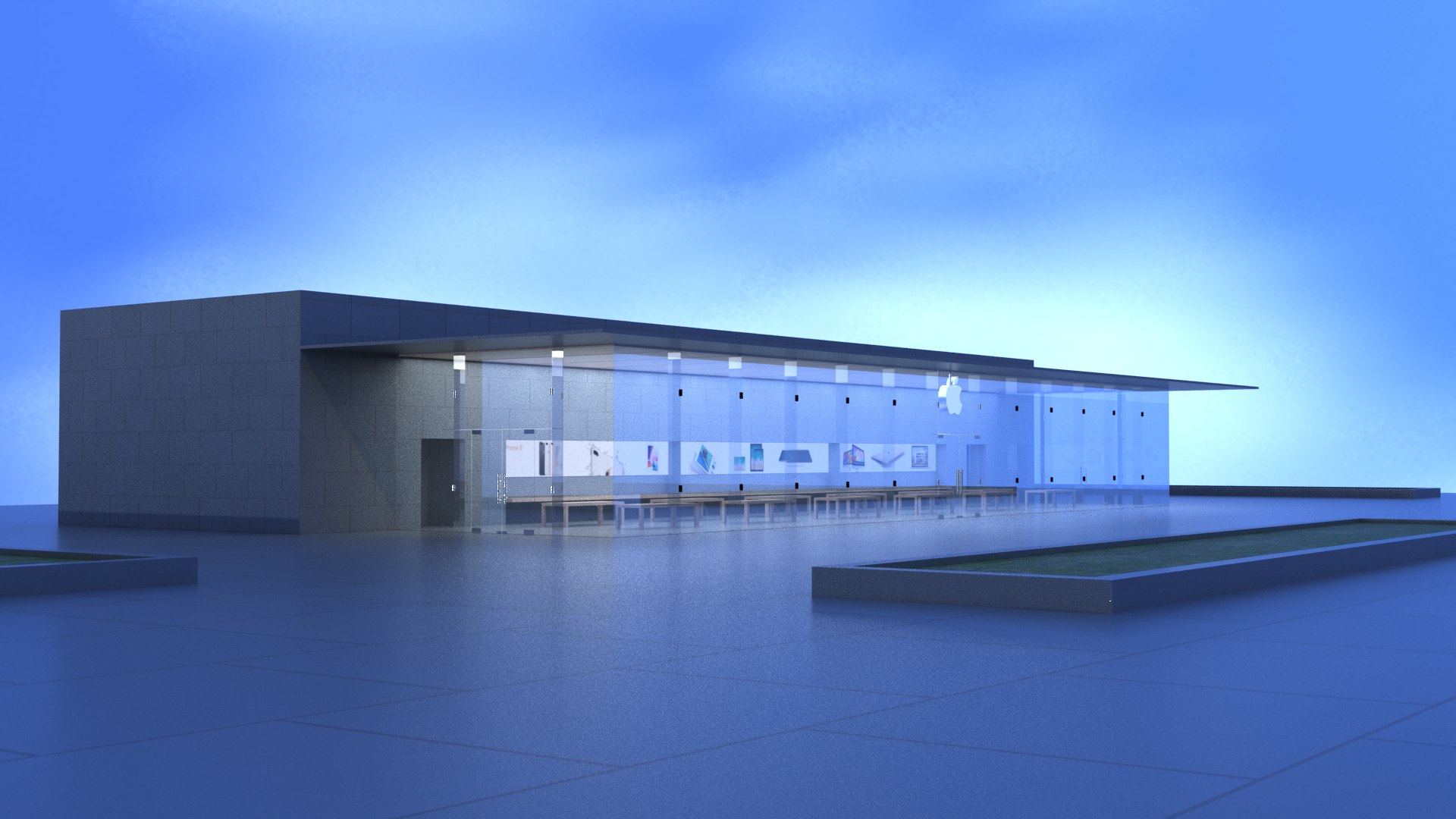 Apple Store V5 3D Model - TurboSquid 1210962