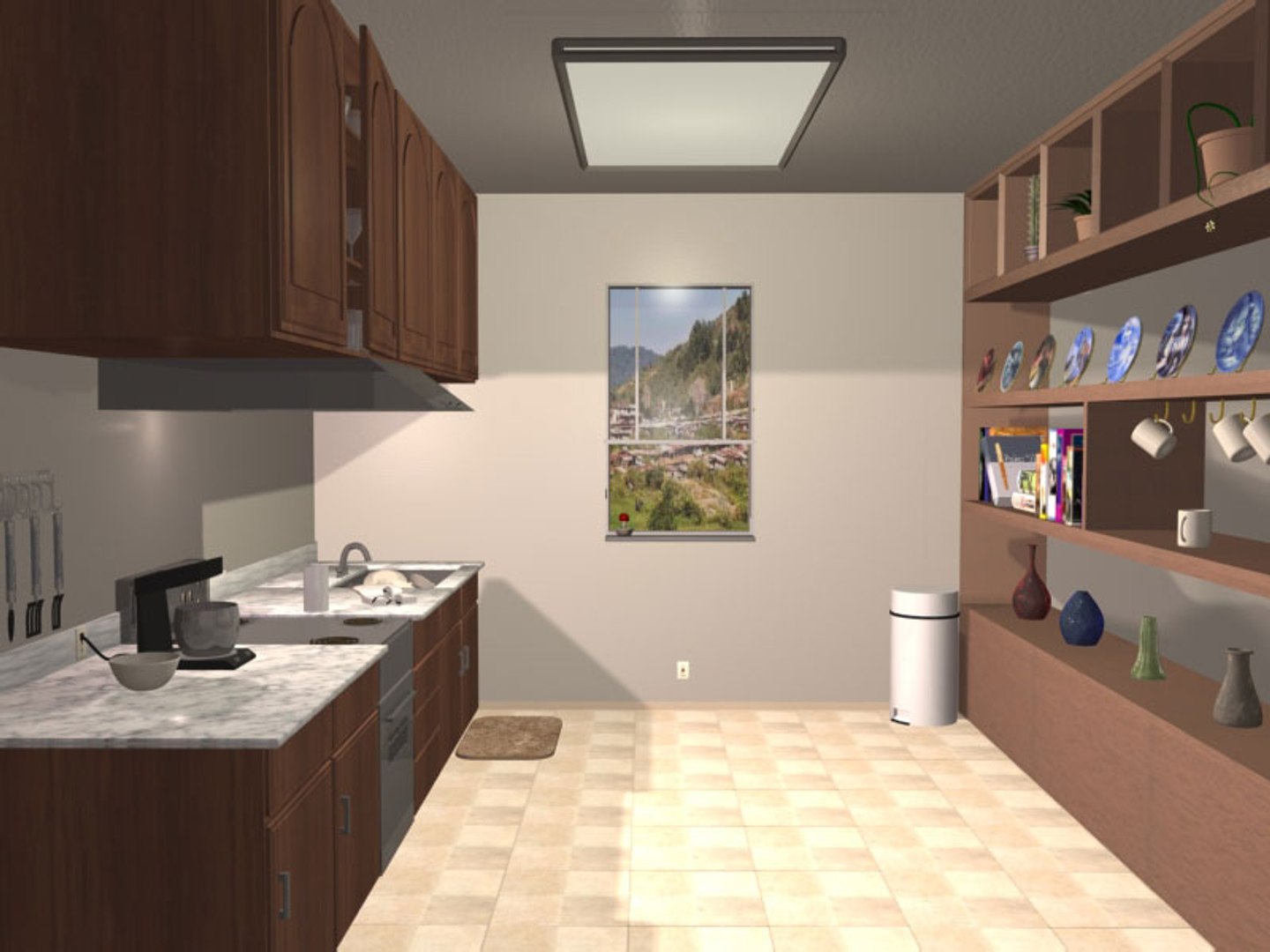 3d Kitchen Scene
