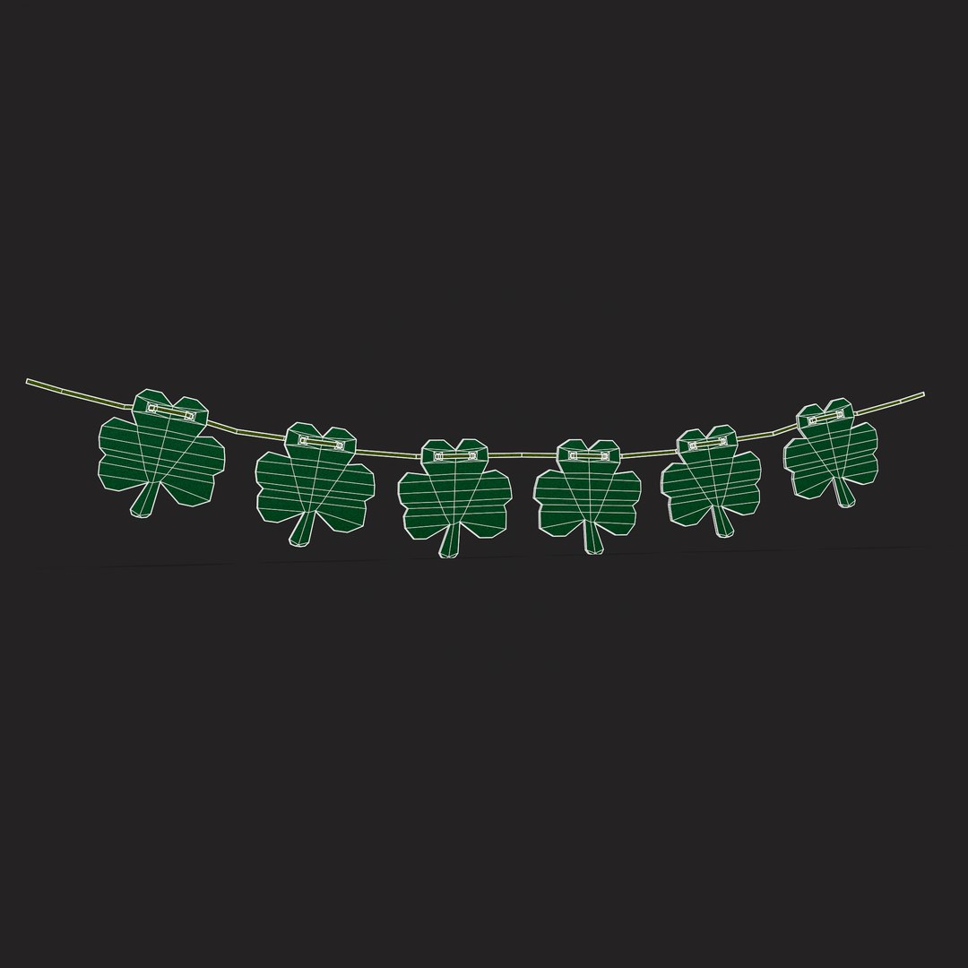 3D Model Clover Hanging Banner - TurboSquid 1872654