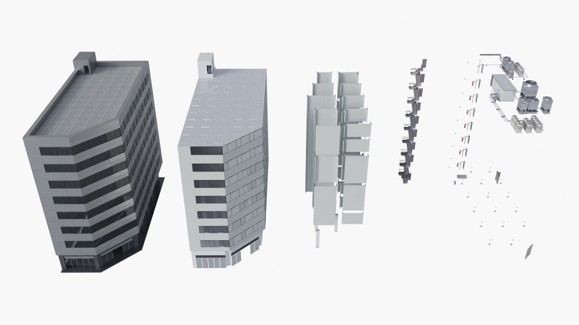 3D Model Modular City - Building AS01 - TurboSquid 2089312