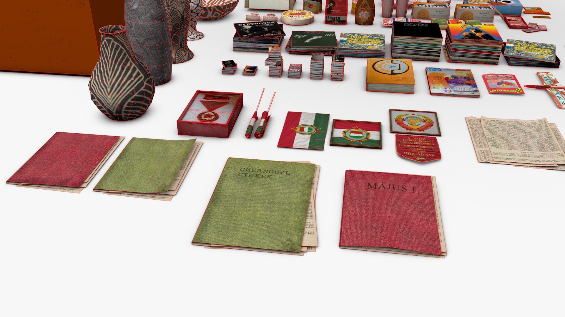 3D Soviet Items Model - TurboSquid 2158328