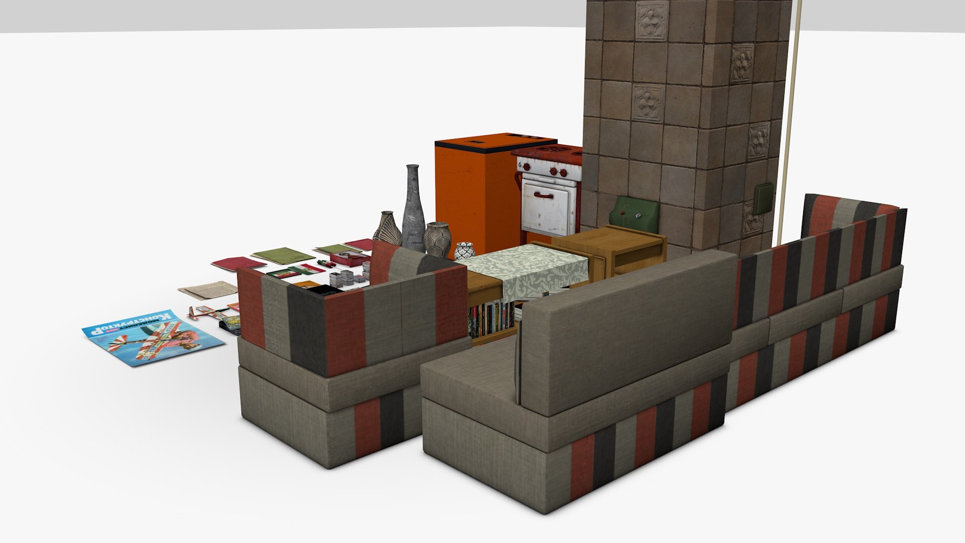 3D Soviet Items Model - TurboSquid 2158328