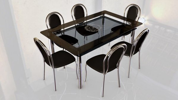 Free Glass Table 3D Models for Download | TurboSquid