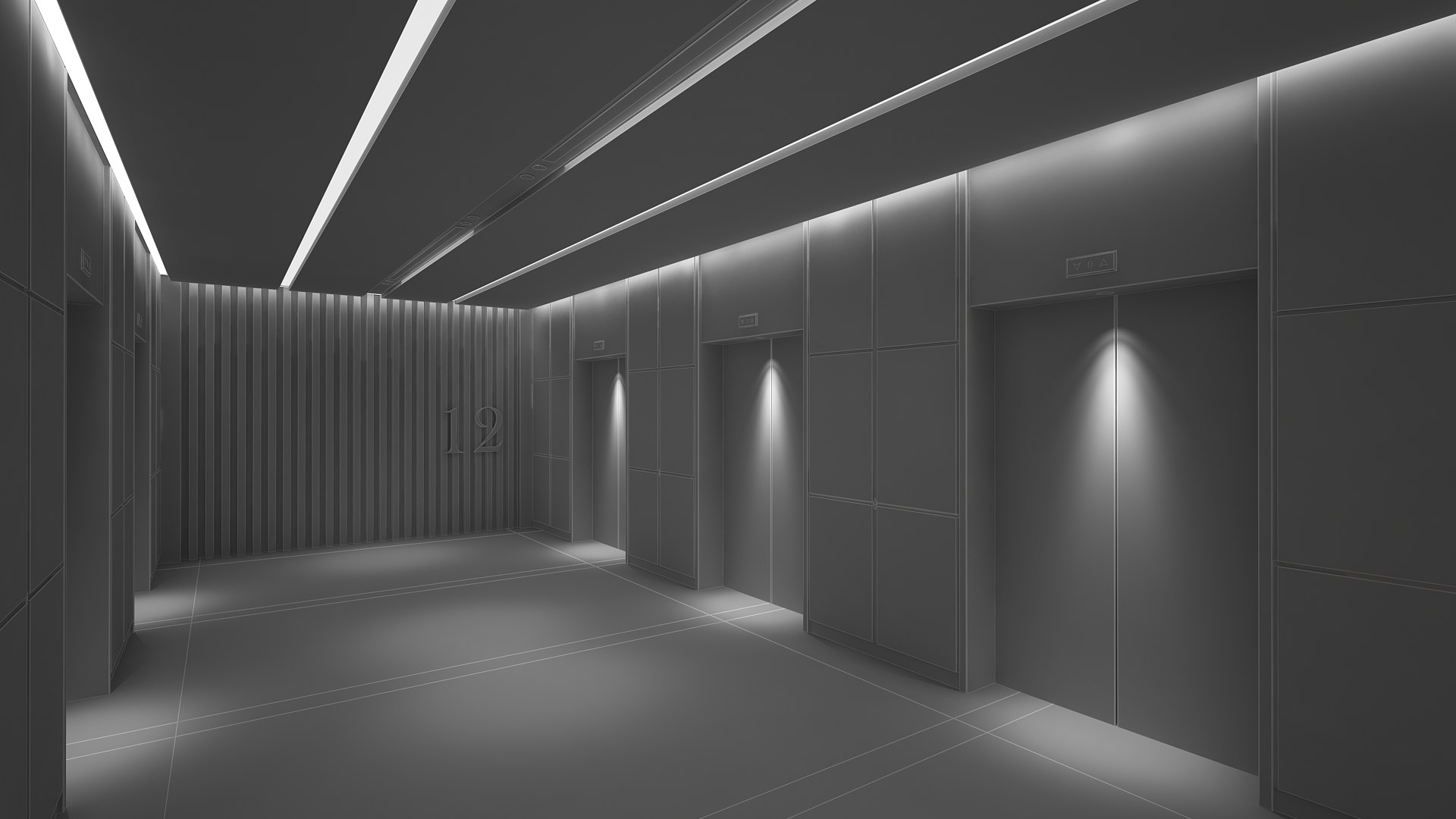 3D Hotel Corridor 3 Model - TurboSquid 2339397
