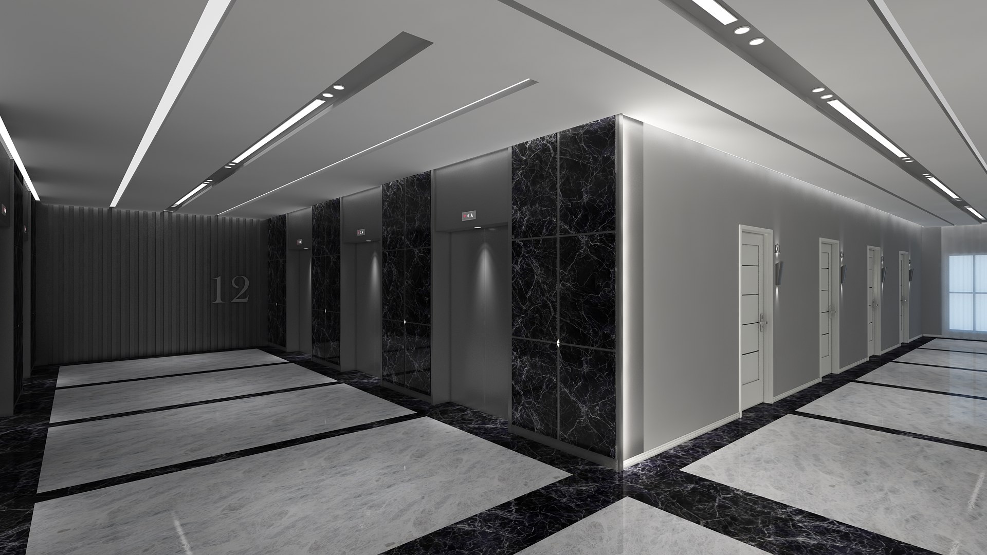 3D Hotel Corridor 3 Model - TurboSquid 2339397