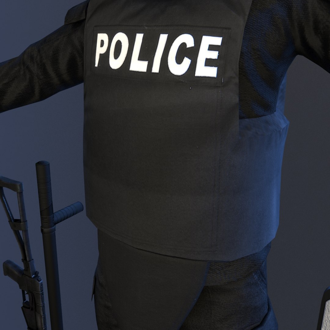 Riot Police Officer 3D Model - TurboSquid 1411997