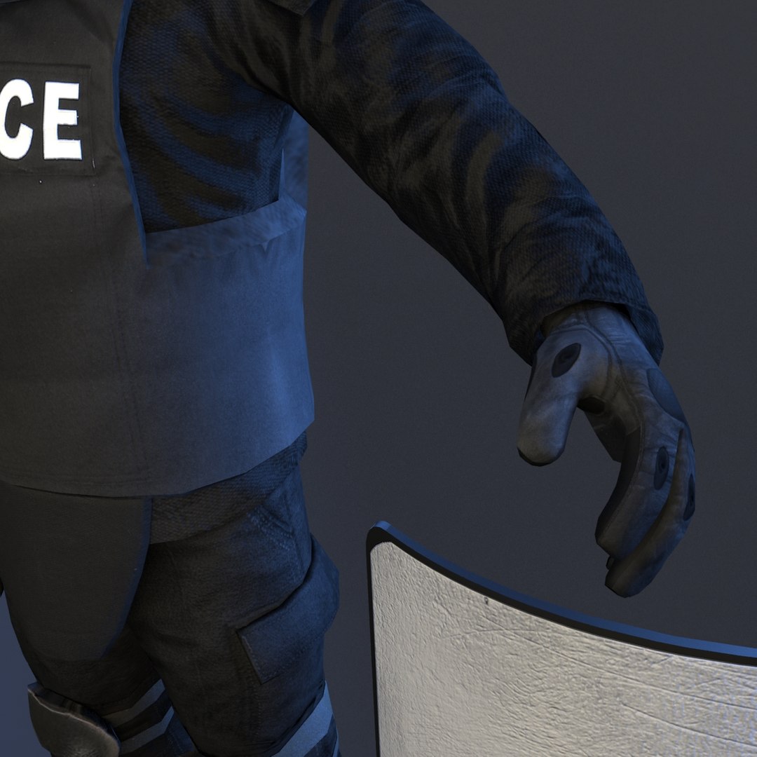 Riot police officer 3D model - TurboSquid 1411997