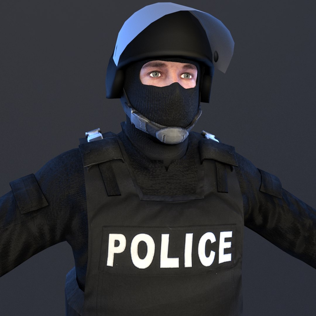 Riot Police Officer 3D Model - TurboSquid 1411997