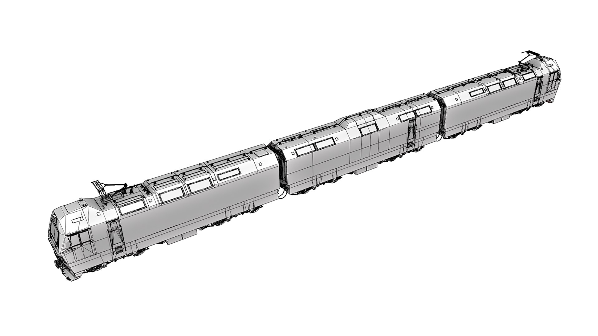 3D Electric Train 2ES10 Granit Model - TurboSquid 2252700